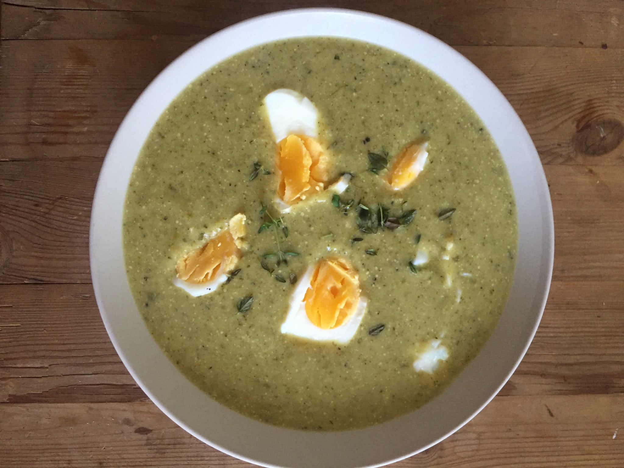 Grön soppa på broccoli och brysselkål | Swedish Paleo